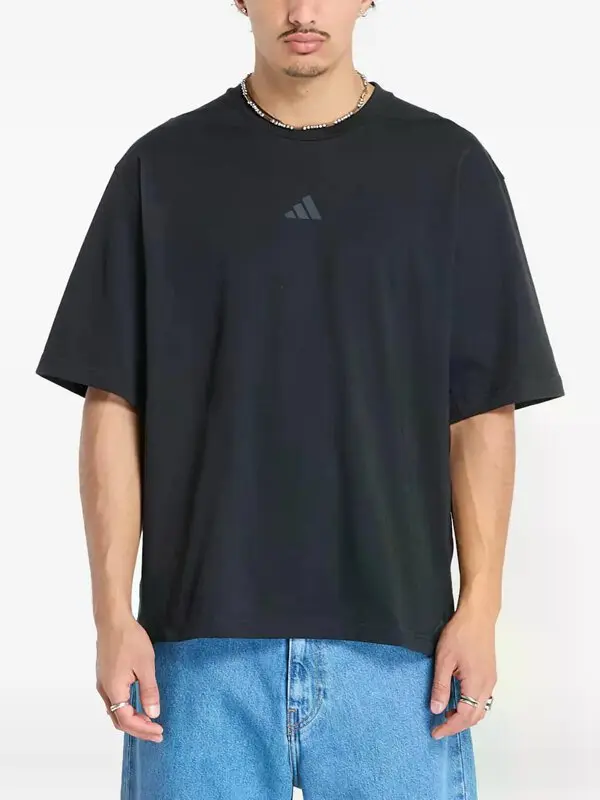 Adidas Logo-print T-shirt - Black