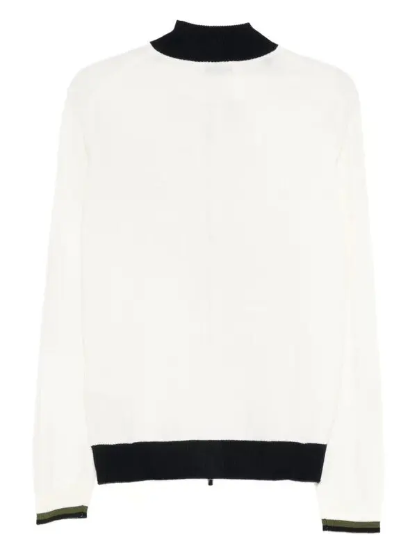MANUEL RITZ Zip Detail Cardigan - Neutrals