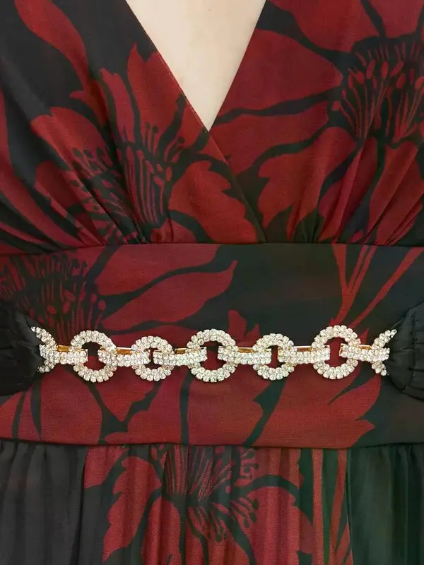 MARCIANO Floral Print Pleated Dress