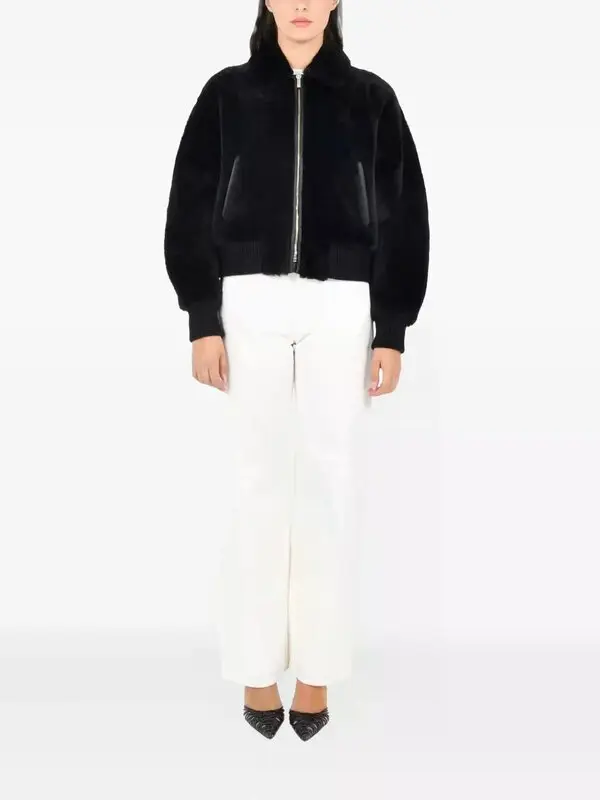 Max Mara Zip-up Bomber Jacket