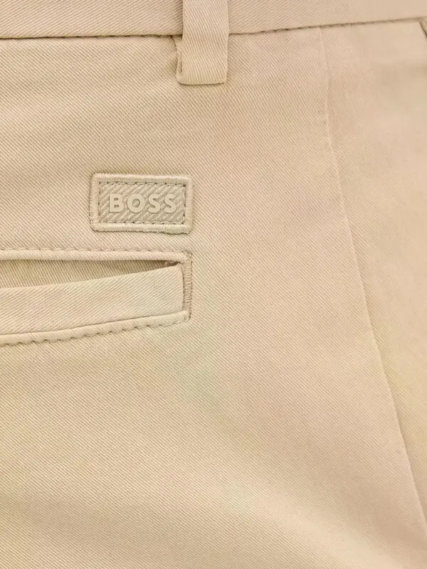 BOSS Logo-patch Chino Trousers