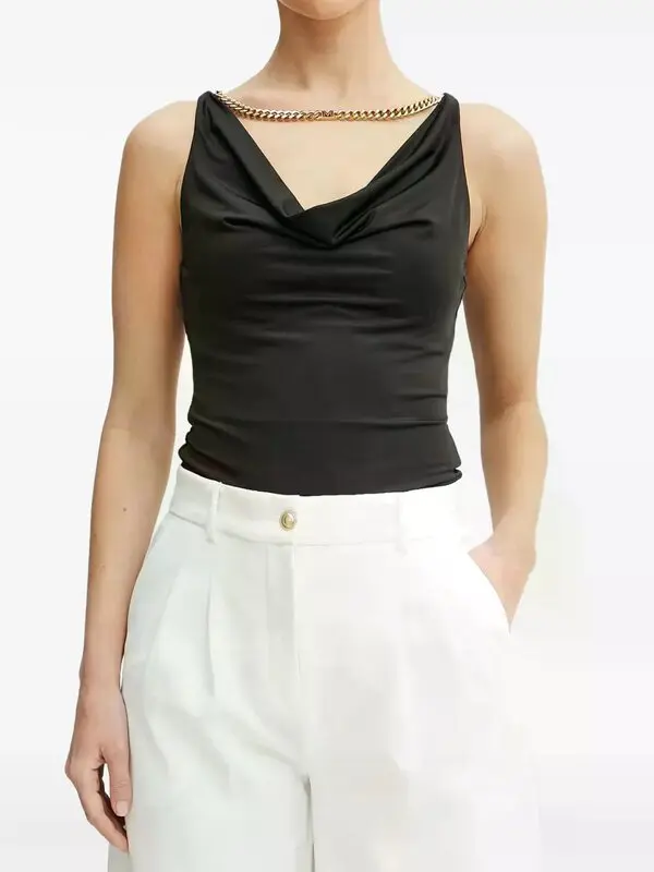 Guess Chain-detail Cowl-neck Tank