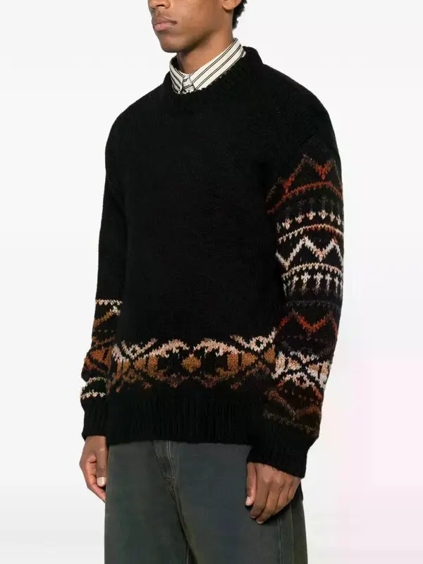 Nn07 Relaxed-fit Patterned Crew Neck Sweater