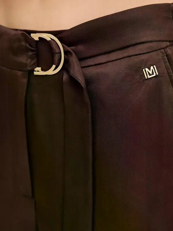 MARCIANO Iva Logo-plaque Trousers - Brown