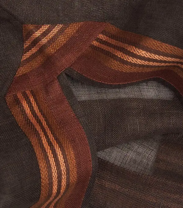 Tory Burch Linen Striped Tunic - Brown