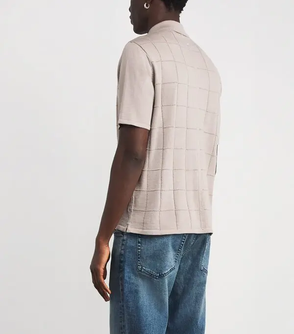 Rag & Bone Wool-blend Knitted Short-sleeve Shirt