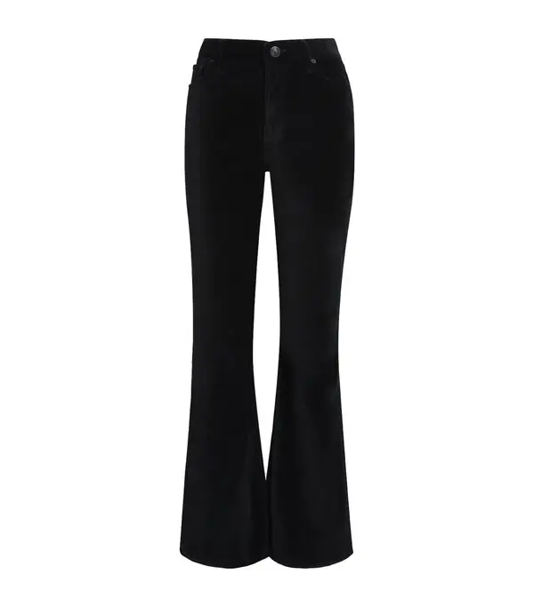 Rag & Bone Velvet Dahlia Mid-rise Flared Jeans