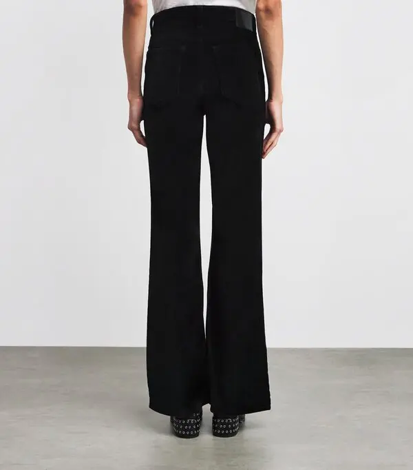 Rag & Bone Velvet Dahlia Mid-rise Flared Jeans