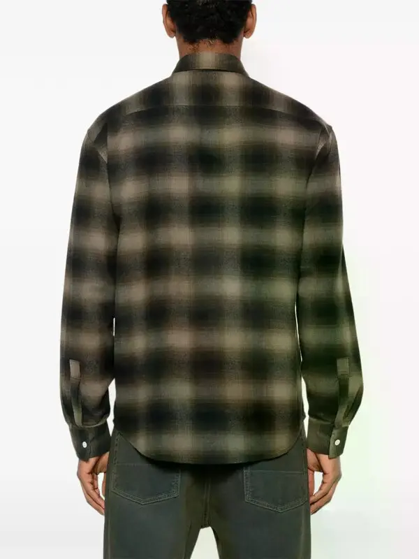 Nn07 Button-up Shirt Made In Soft Cotton And Woven In A Flannel Twill Weave - Black