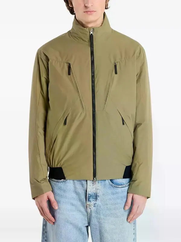TILAK Continental Zip-up Bomber Jacket - Green