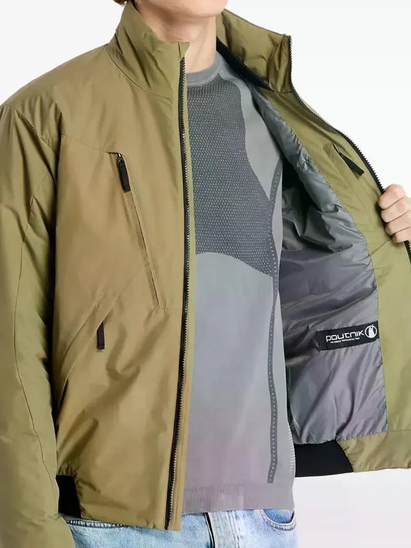 TILAK Continental Zip-up Bomber Jacket - Green