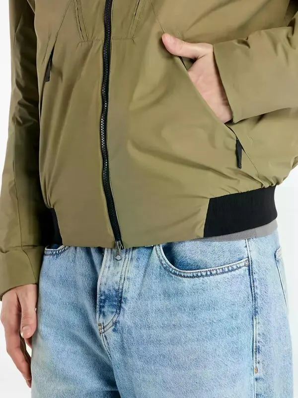 TILAK Continental Zip-up Bomber Jacket - Green