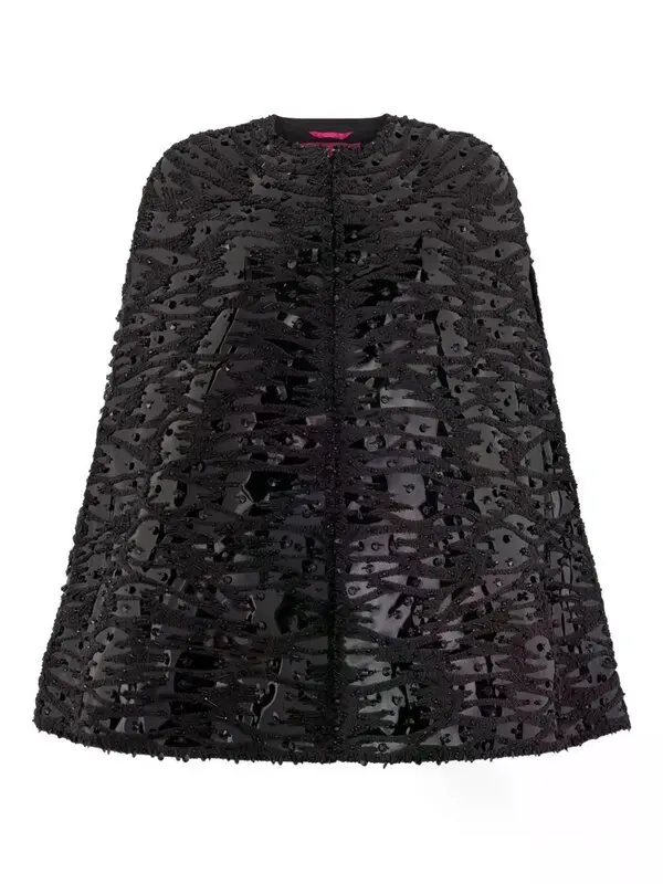 Valentino Garavani Embellished Round-neck Cape