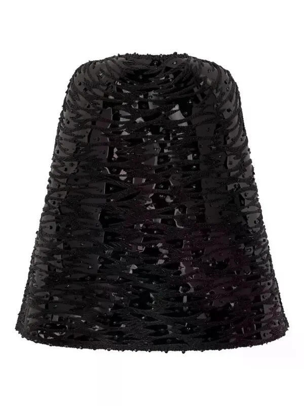 Valentino Garavani Embellished Round-neck Cape