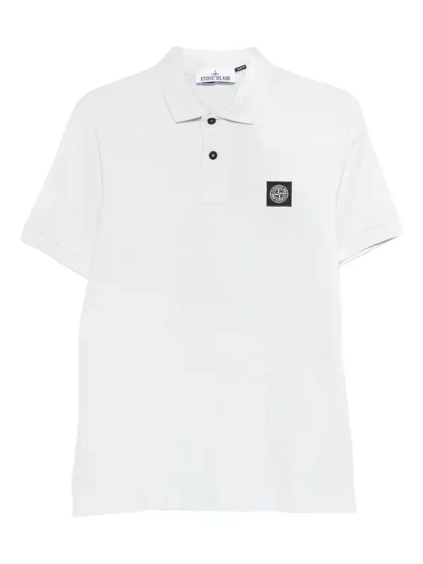 Stone Island Logo-detail Polo Shirt - Grey
