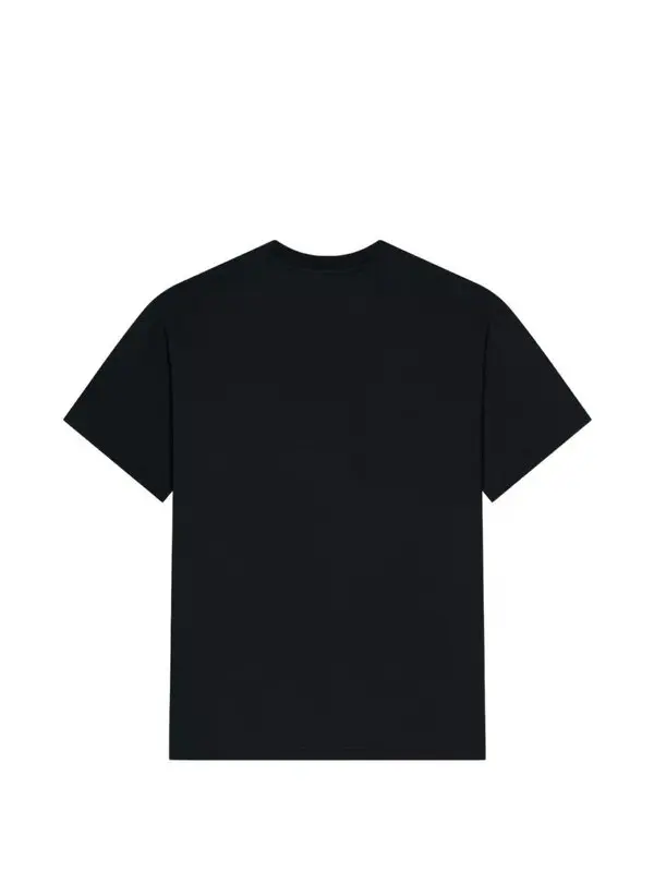 Givenchy T-shirt In Cotton With Paris Gros Grain - Black