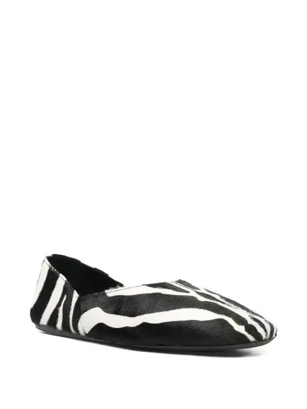 Khaite Jane Animal-print Ballerinas - Black