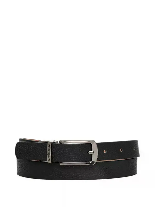 Emporio Armani Belt With Logo Detail - Black