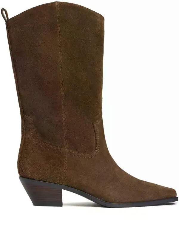 12 STOREEZ 40mm Suede Western Boots