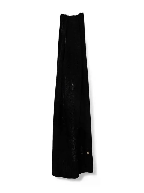 MARCIANO Logo-plaque Scarf - Black