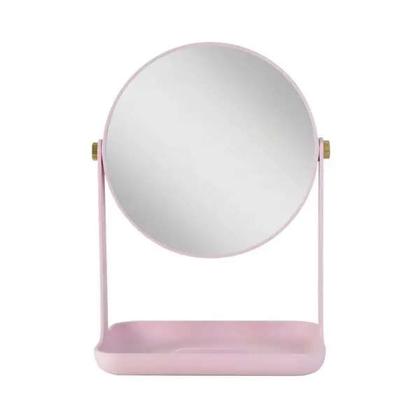 ZADRO Makeup Mirror With 5x/1x Magnification, Tray & Phone Holder - Rose Quartz