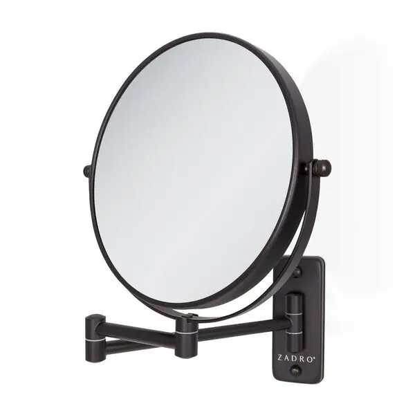ZADRO Wall Mounted Makeup Mirror With 8x/1x Magnification - Oil Rubbed Bronze