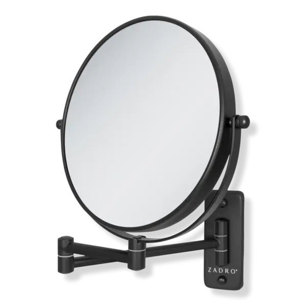 ZADRO Wall Mounted Makeup Mirror With 8x/1x Magnification - Black