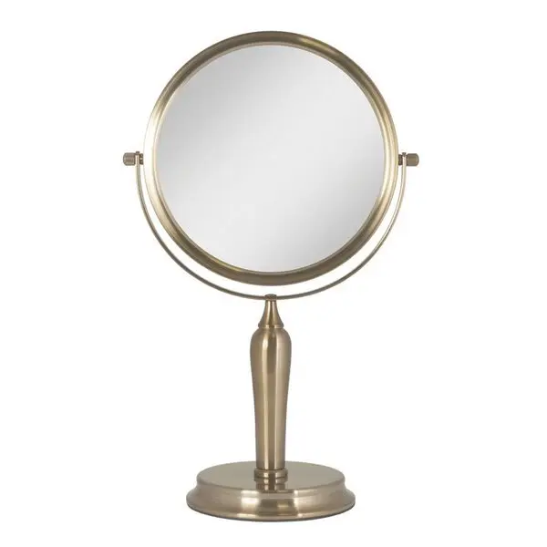 ZADRO Anaheim Makeup Mirror With Magnification - Champagne Gold