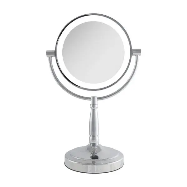 ZADRO Cordless Led Lighted Makeup Mirror With 10x/1x - Chrome