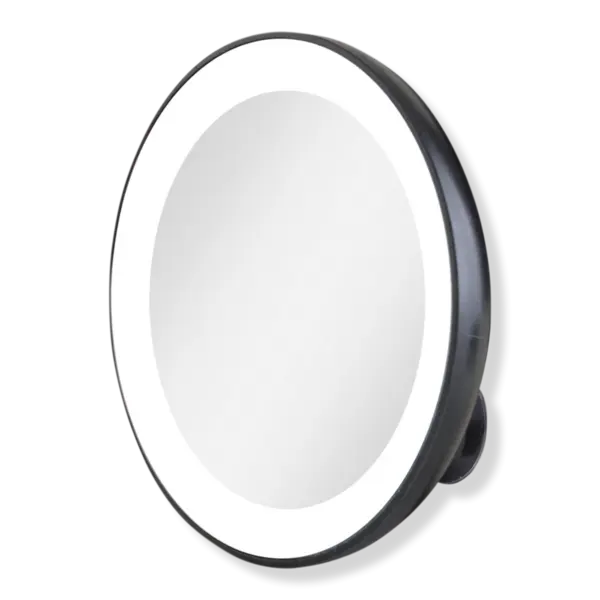 ZADRO Led Ring Lighted Compact Mirror With 15x, Suction Cups - Black