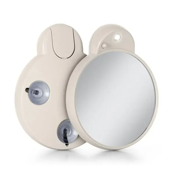 ZADRO Led Lighted Compact Mirror With 10x, Suction Cups - Neutral