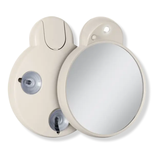 ZADRO Led Lighted Compact Mirror With 10x, Suction Cups - Neutral