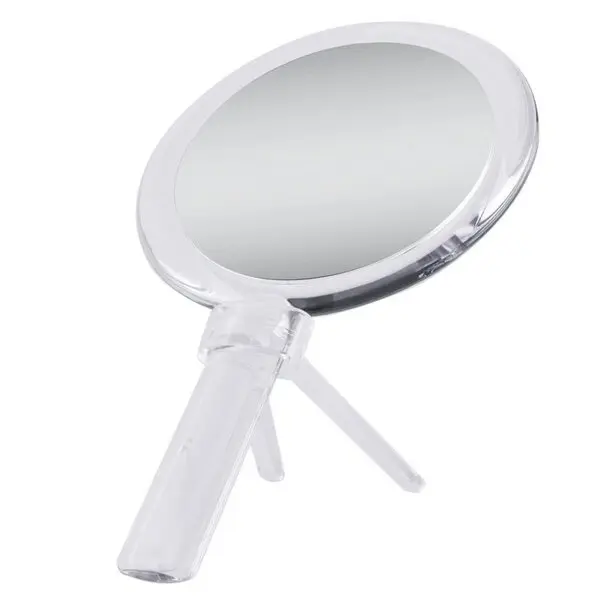 ZADRO Double-sided Hand Mirror With Magnifications & Stand 5x/1x Magnification - One-color