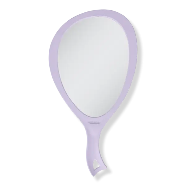ZADRO Large Teardrop Handheld Mirror With Curved Handle - Lavender