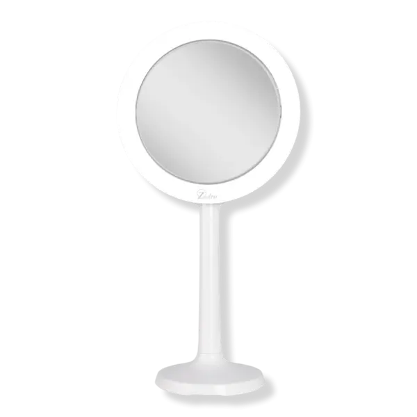 ZADRO Hudson, Led Lighted Makeup Mirror With 8x/1x, Suction Cup - White