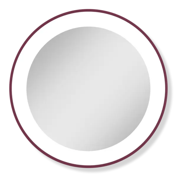 ZADRO Led Ring Lighted Compact Mirror With 10x, Suction Cups - Magenta