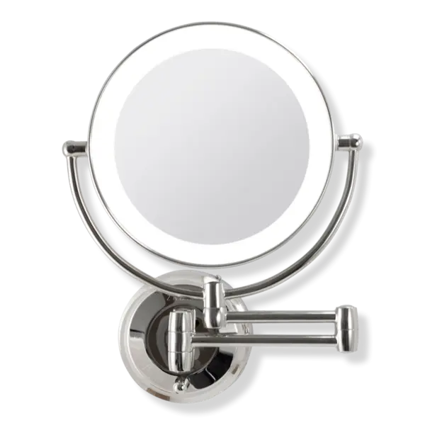 ZADRO Lighted Wall Mounted Makeup Mirror With 5x/1x Battery/cord - Chrome