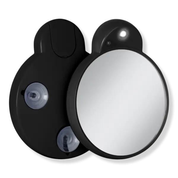 ZADRO Led Lighted Compact Mirror With 15x, Suction Cups - Black