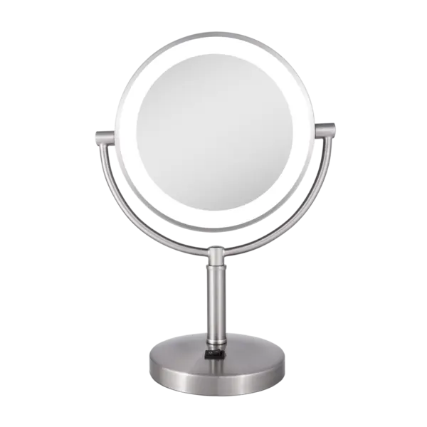 ZADRO Laguna, Led Lighted Makeup Mirror With 10x/1x - Satin Nickel