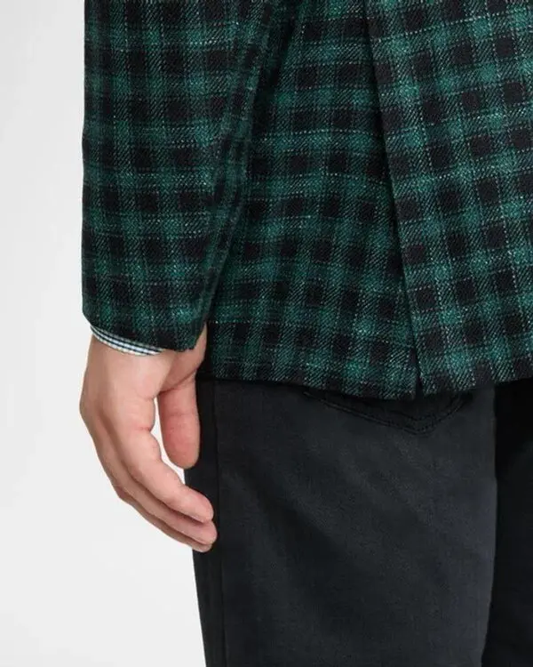 Kiton Cashmere-wool Check Sport Coat