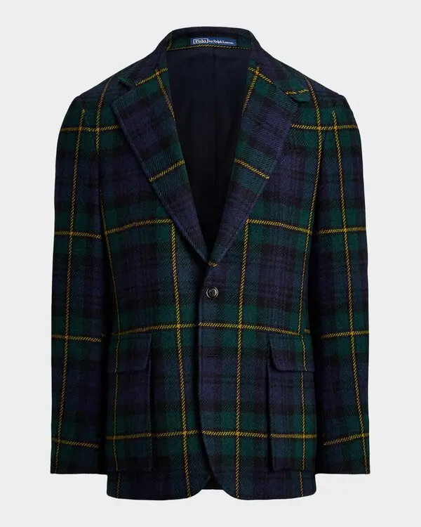 Ralph Lauren Rl67 Tartan Wool Tweed Sport Coat - Blackwatch