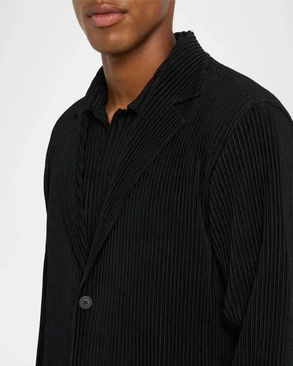 Issey Miyake Pleated Basics Jacket - Black
