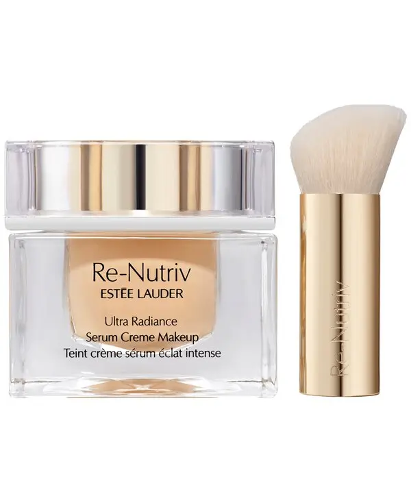 Estée Lauder 2-pc. Re-nutriv Ultra Radiance Serum Creme Makeup Foundation With Brush Set - 1w0 Warm Porcelain