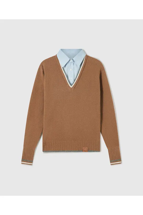 Stella McCartney Hybrid Knit Jumper Shirt