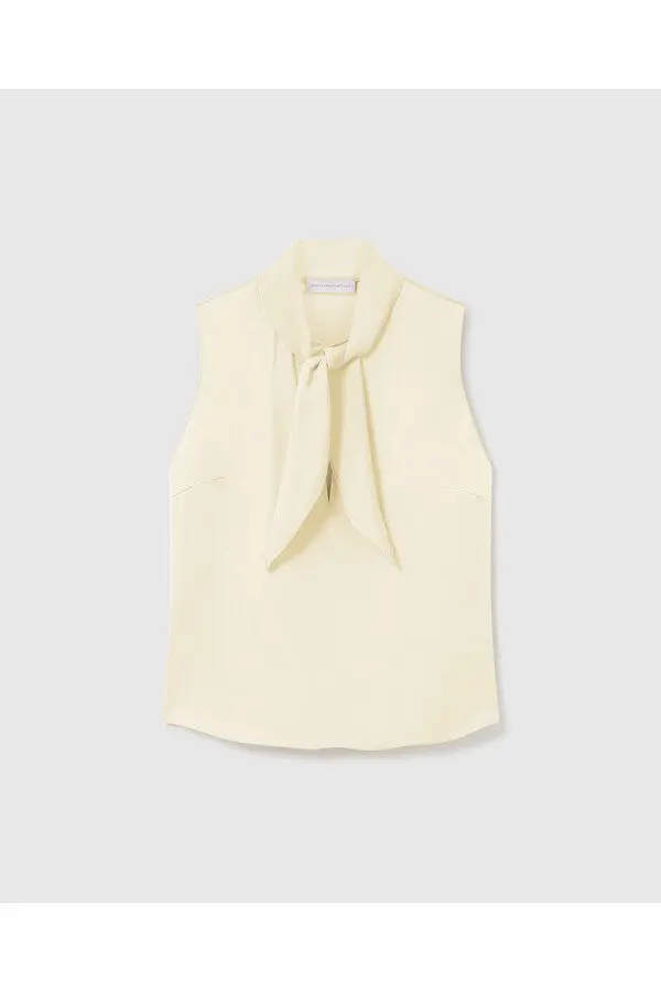 Stella McCartney Tie-neck Sleeveless Top - White