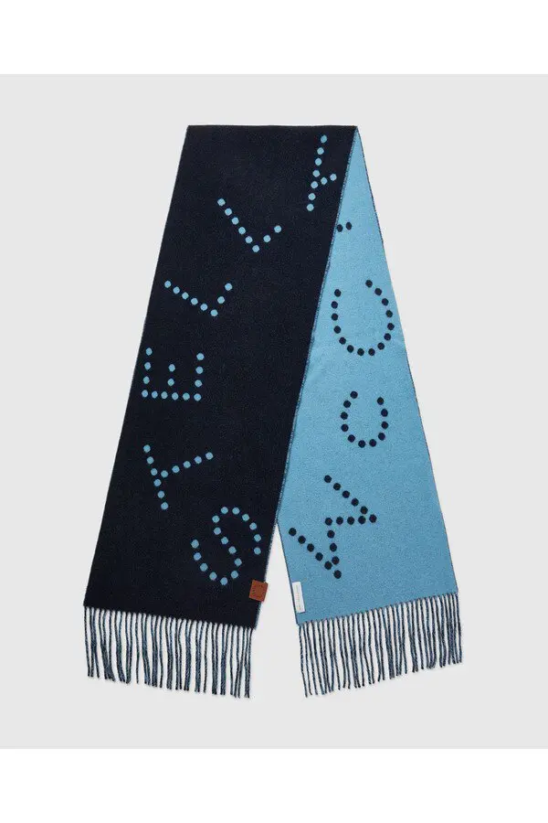 Stella McCartney Logo Fringe Scarf - Natural