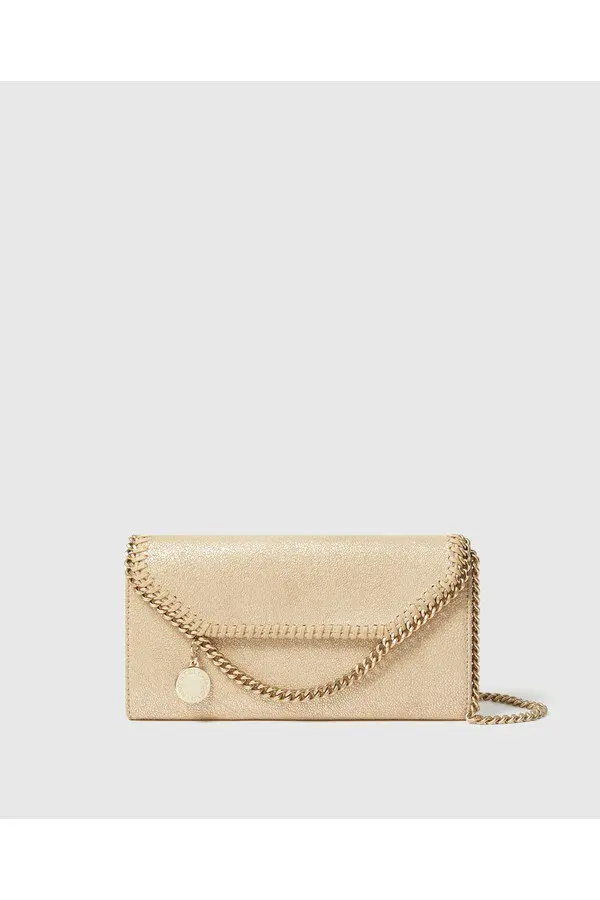 Stella McCartney Falabella Wallet-on-chain Crossbody - Gold