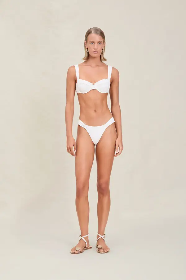 Devon Windsor Low-rise Bikini Bottom - Gray / Neutral