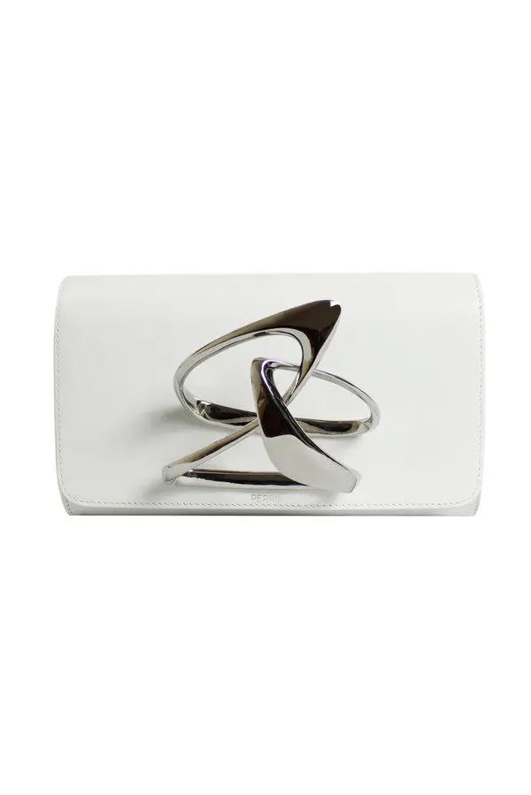 Perrin Zaha Hadid Loop Glove Clutch - White