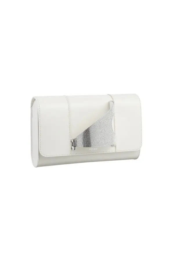 Perrin Leiffel Strass Glove Clutch - Silver